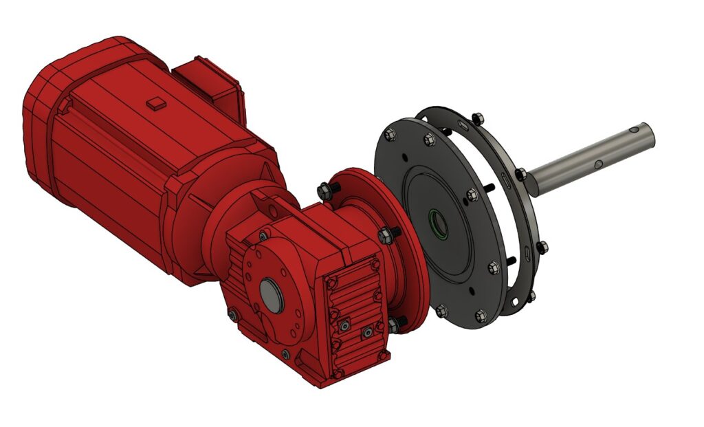 Integral Motor 90° Direct Drive - Top Flight | The Auger Authority